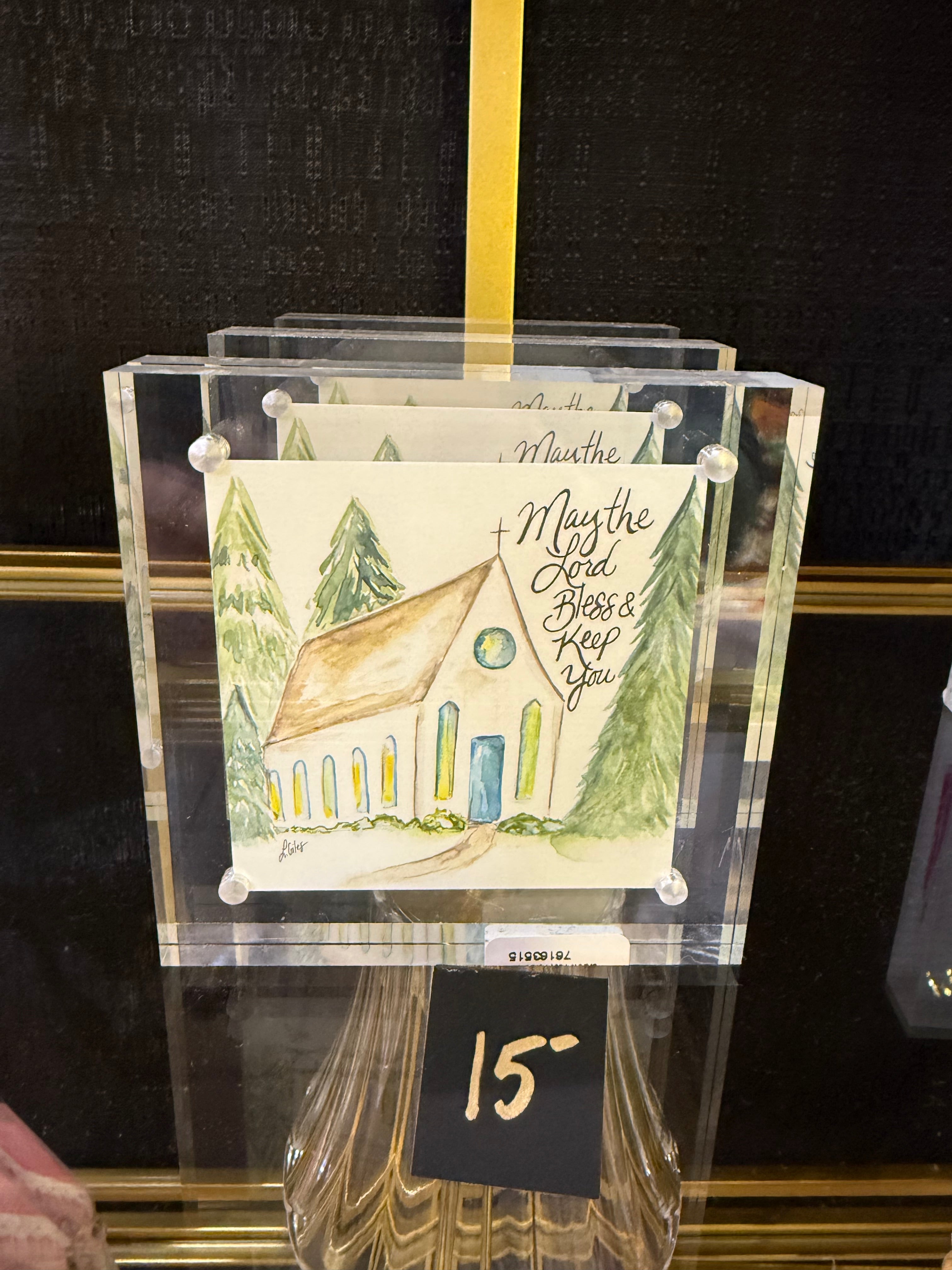 Church Acrylic block – Laura Giles Art