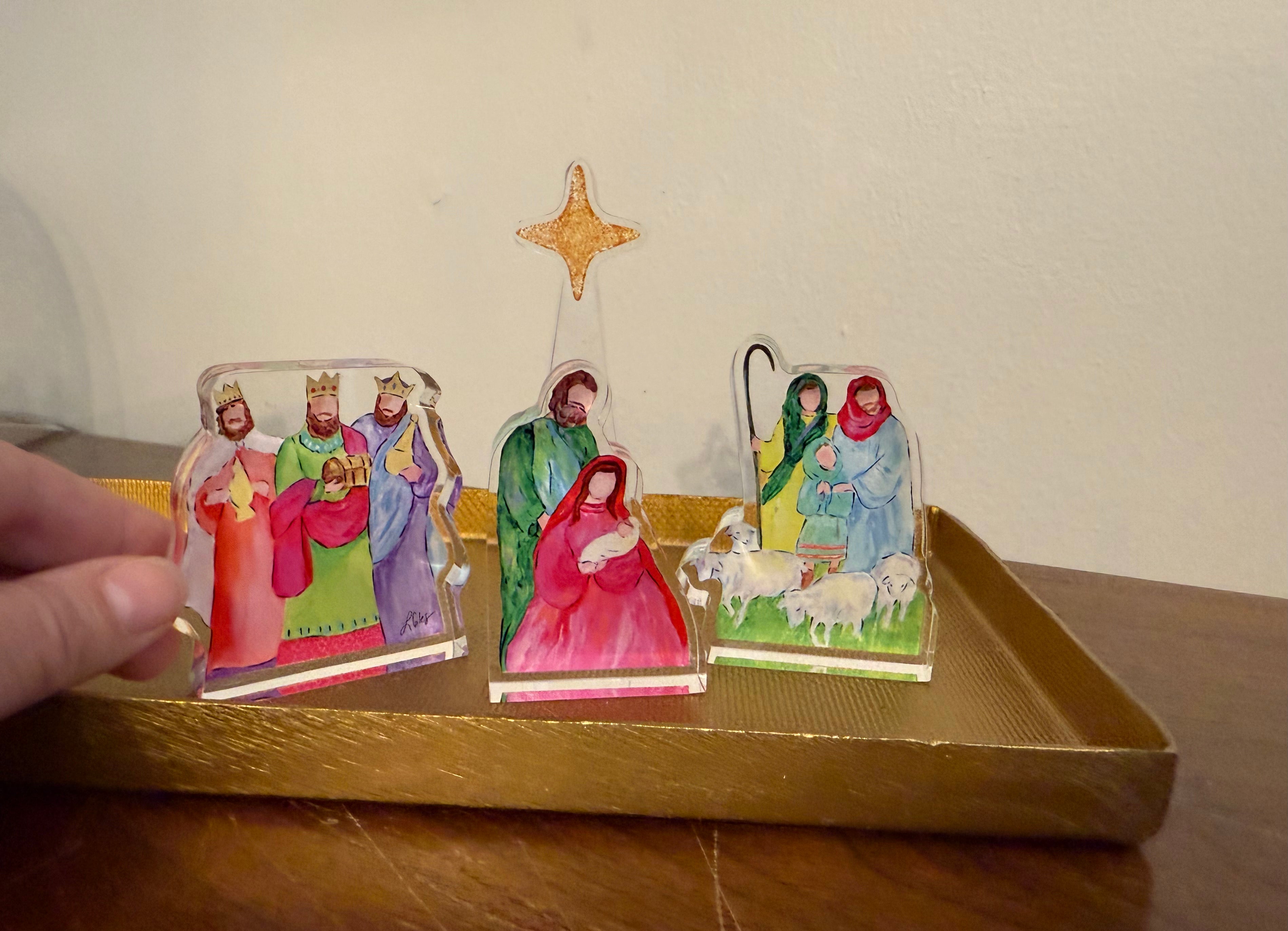 MINI 2025 Star of Wonder Nativity Set – Laura Giles Art